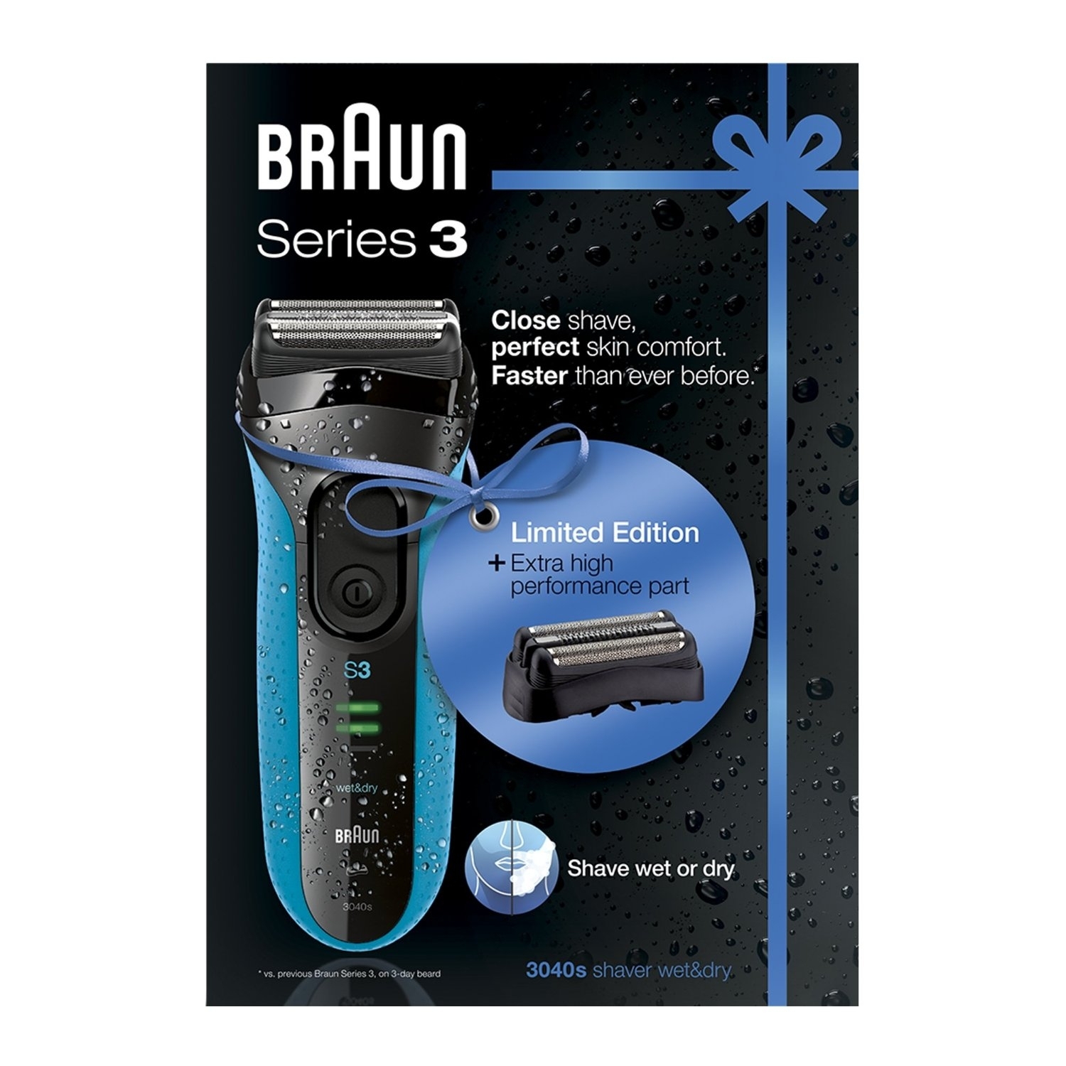 Braun Series 3 3040S + 32B Kombipack Herrenrasierer - Xenudo