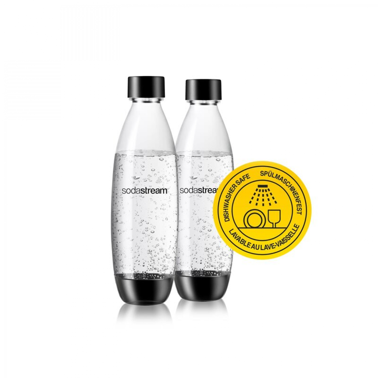 Sodastream Twinpack Duo Fuse 1 L Flasche Black Xenudo