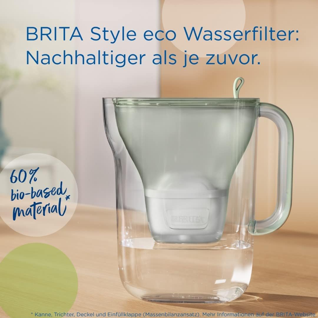 Brita Style eco Wasserkanne green inkl. 1x Wasserfilter Maxtra Pro All ...