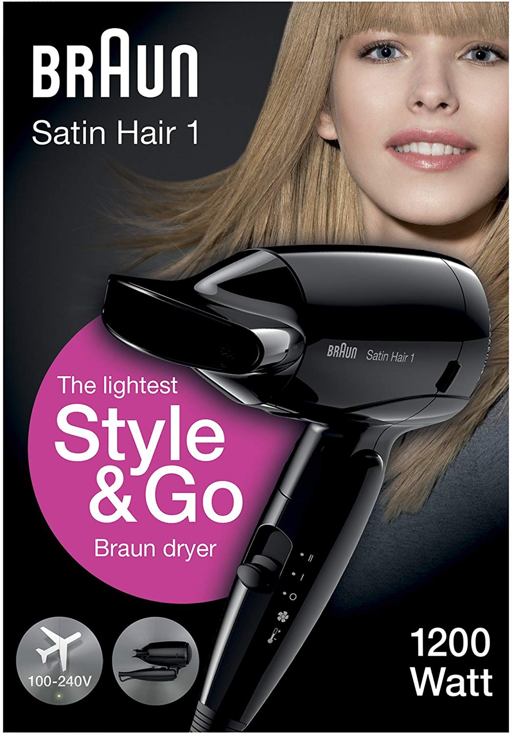 Braun Satin Hair 1 HD 130 Fön Haartrockner - Xenudo